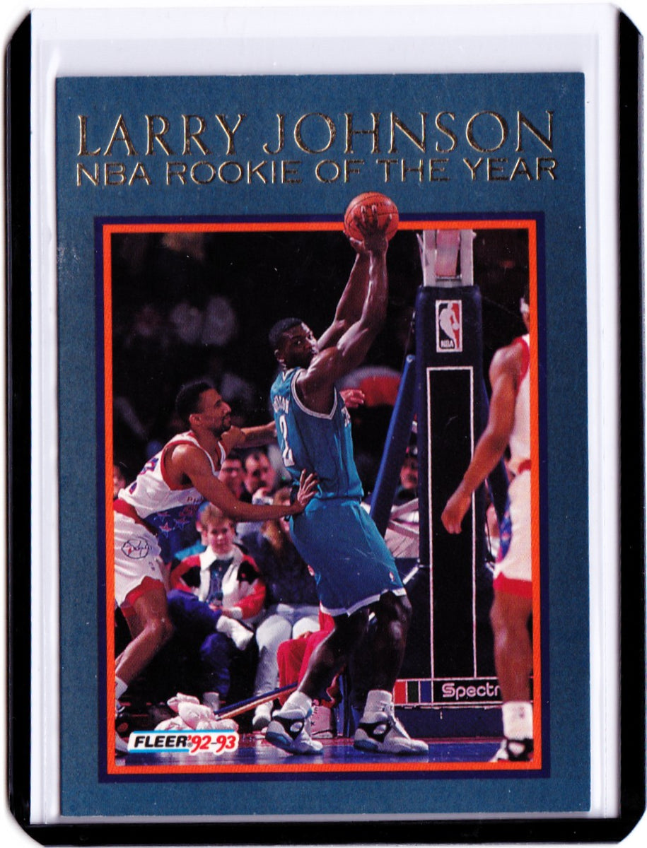 1992-93 Fleer - Larry Johnson Rookie of the Year #3 Larry Johnson ...