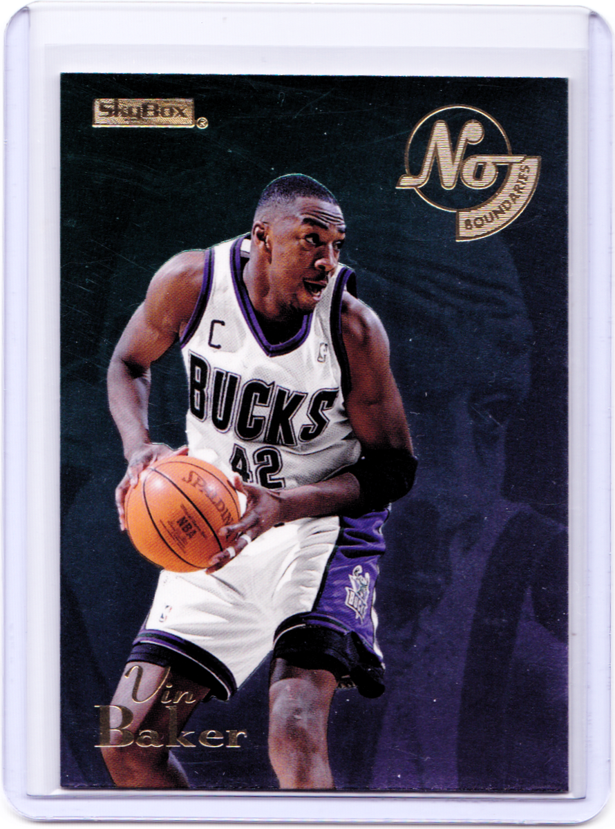 1995-96 Skybox E-XL - No Boundaries #5 Vin Baker – topplaysportscards
